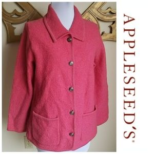 Appleseed's | Jackets & Coats | Appleseeds Pink Wool Jacket | Poshmark